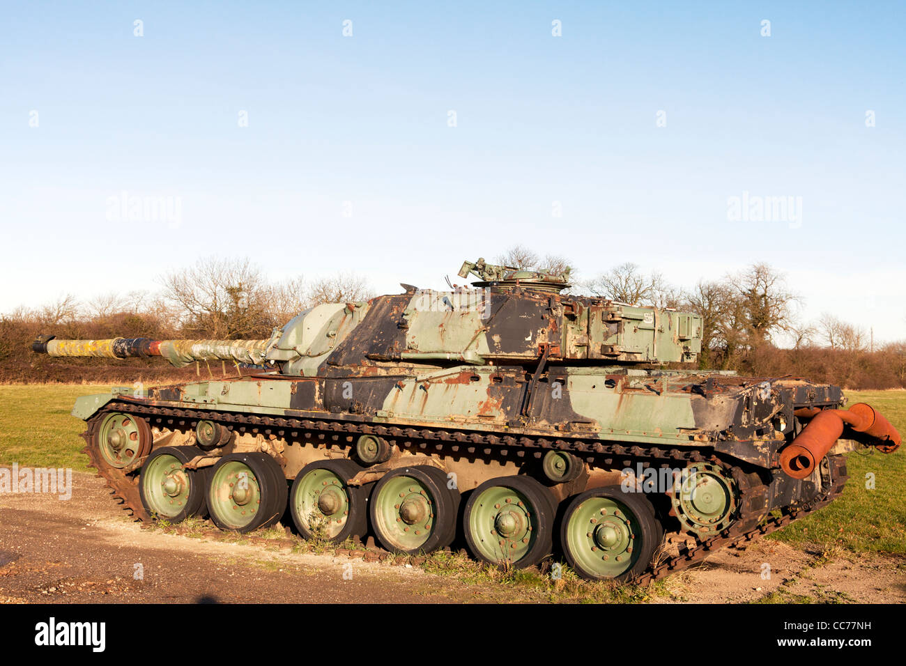 The FV 4201 Chieftain Tank at Manby Show Ground, Lincolnshire Stock ...