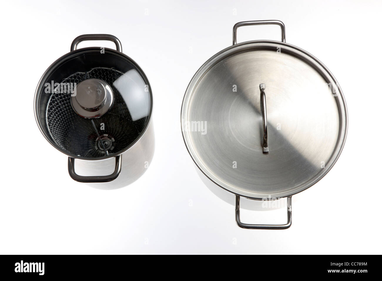 Compilation of various kitchen utensils, kitchen tools. Pots Stock ...