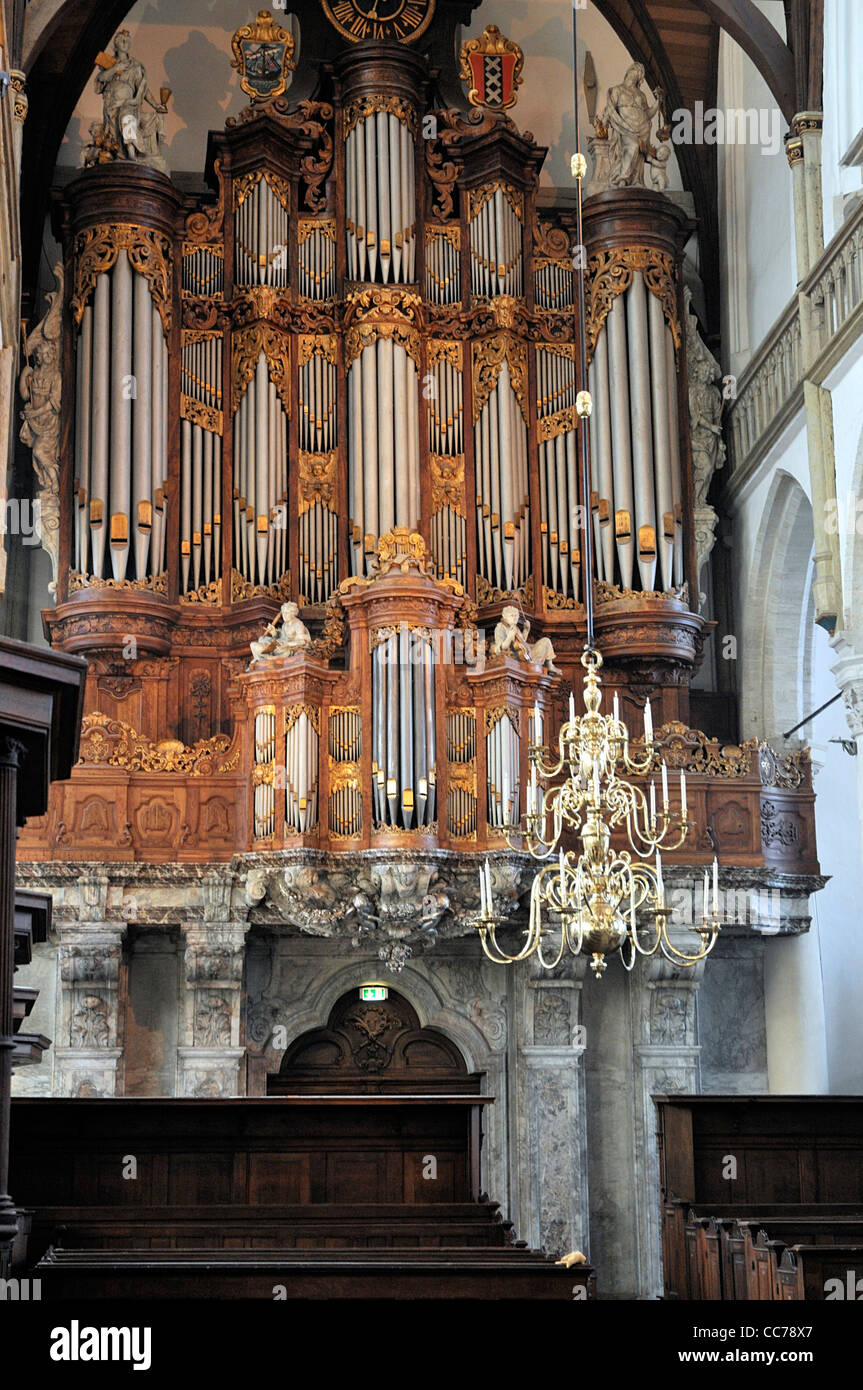 Amsterdam - organ in Oude Kerk Stock Photo - Alamy