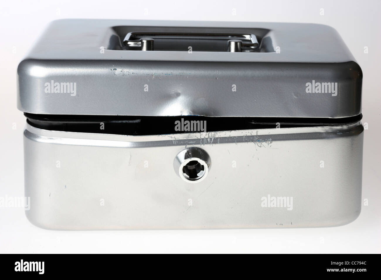 Broken lock of a cash box Stock Photo - Alamy