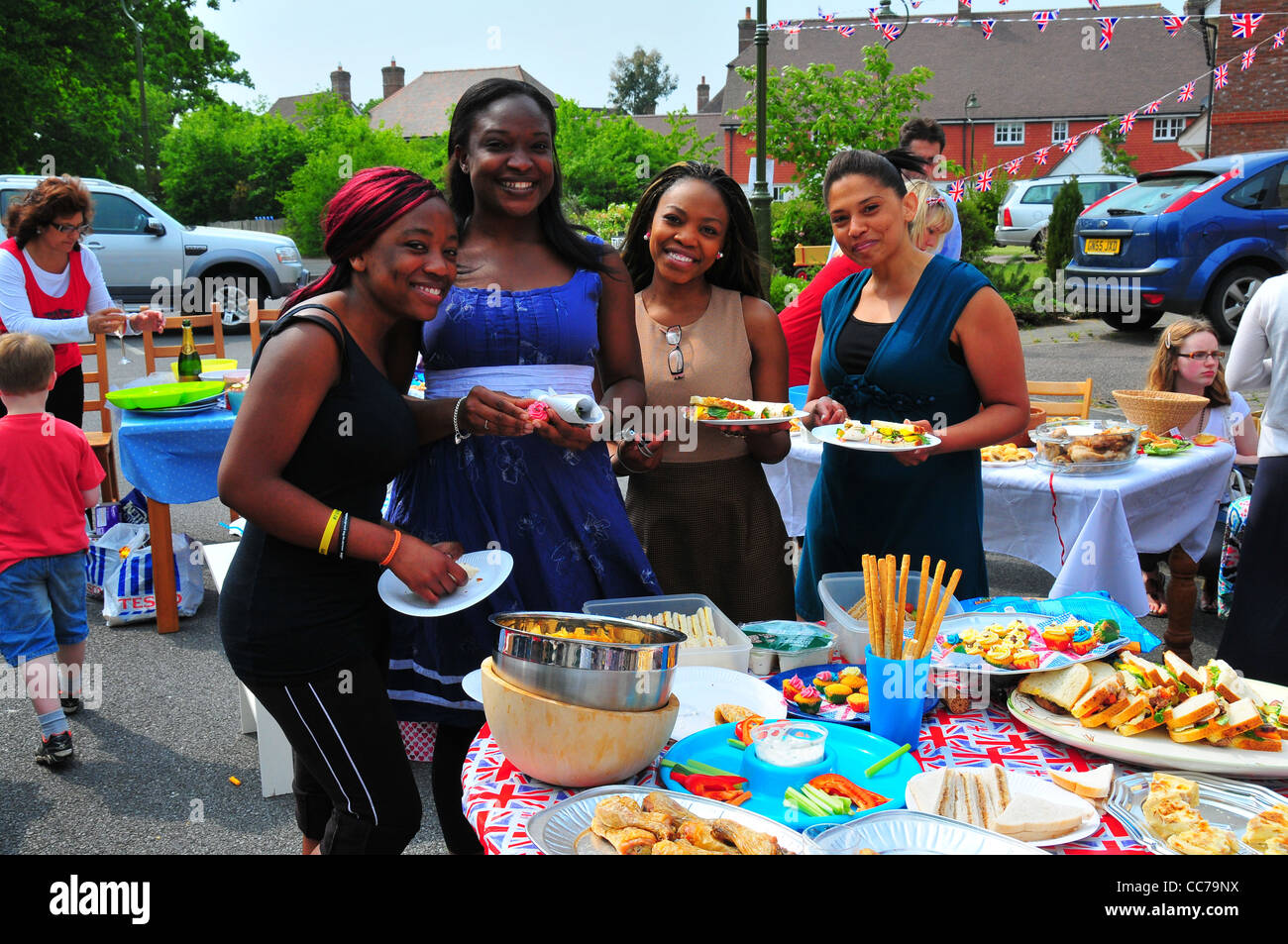 Royal street party table hi-res stock photography and images - Alamy