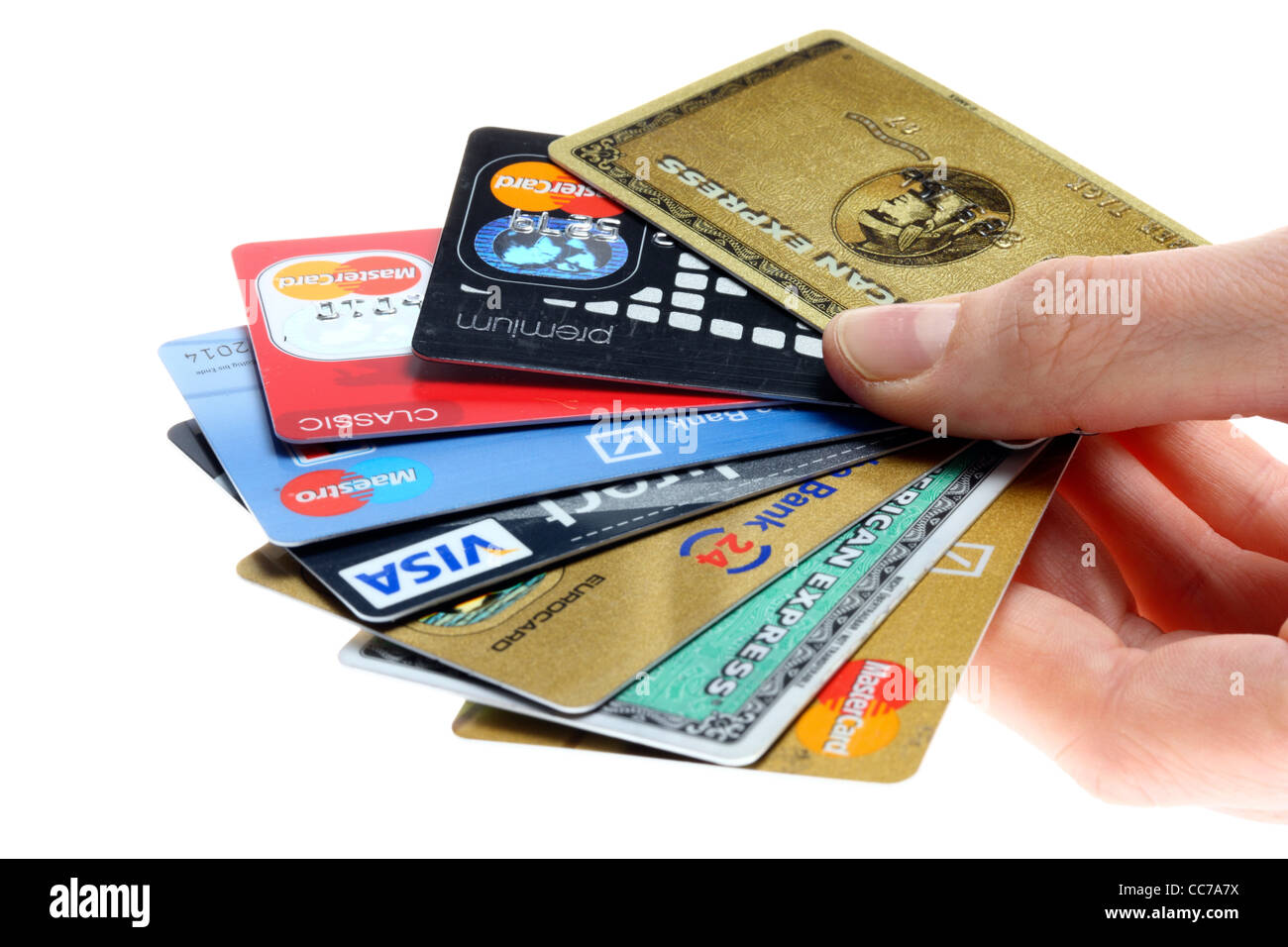 Different credit cards Stock Photo - Alamy