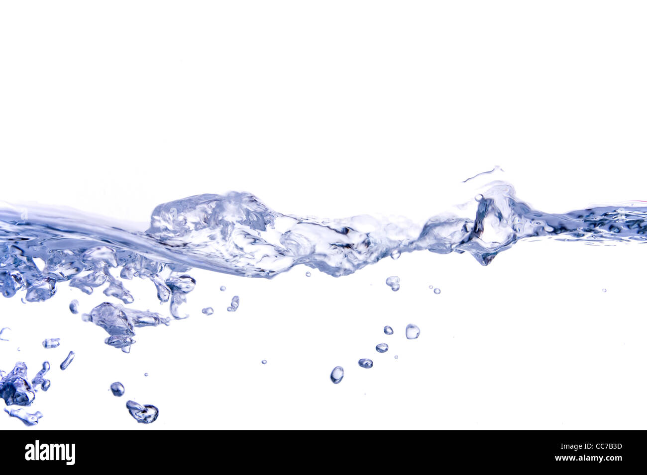 the purity of flowing water (isolated on white Stock Photo - Alamy