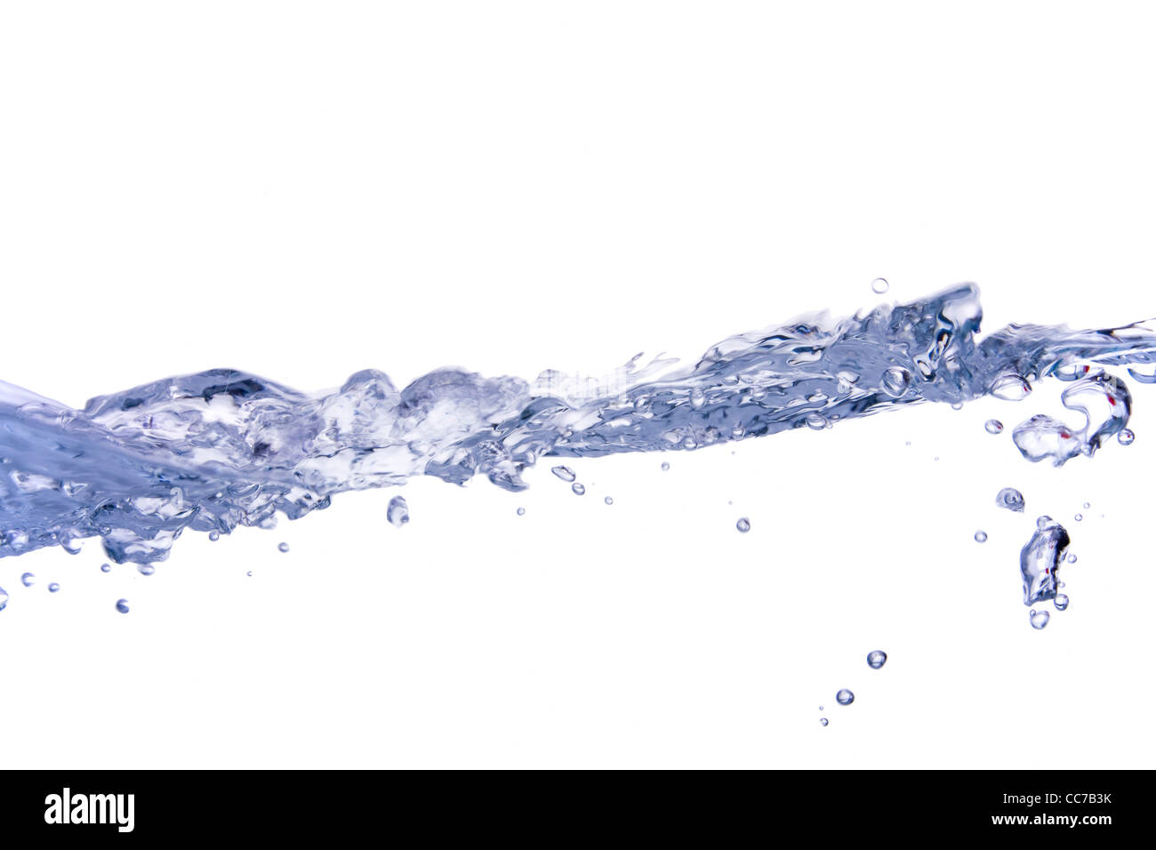 the purity of flowing water (isolated on white Stock Photo - Alamy