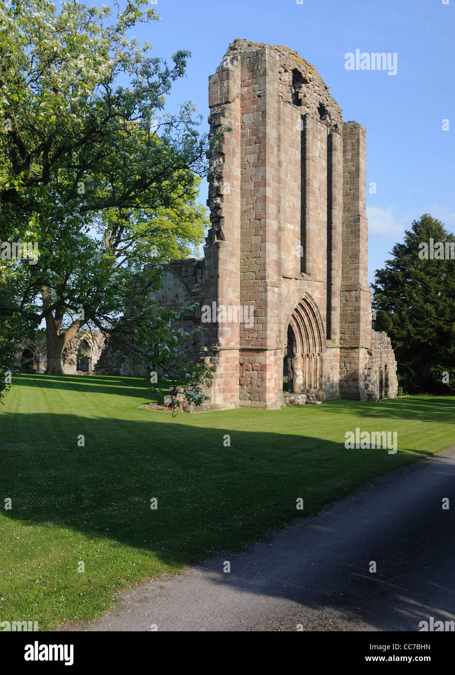 The ruins of Croxden Abbey, in Croxden, Staffordshire, England Stock ...