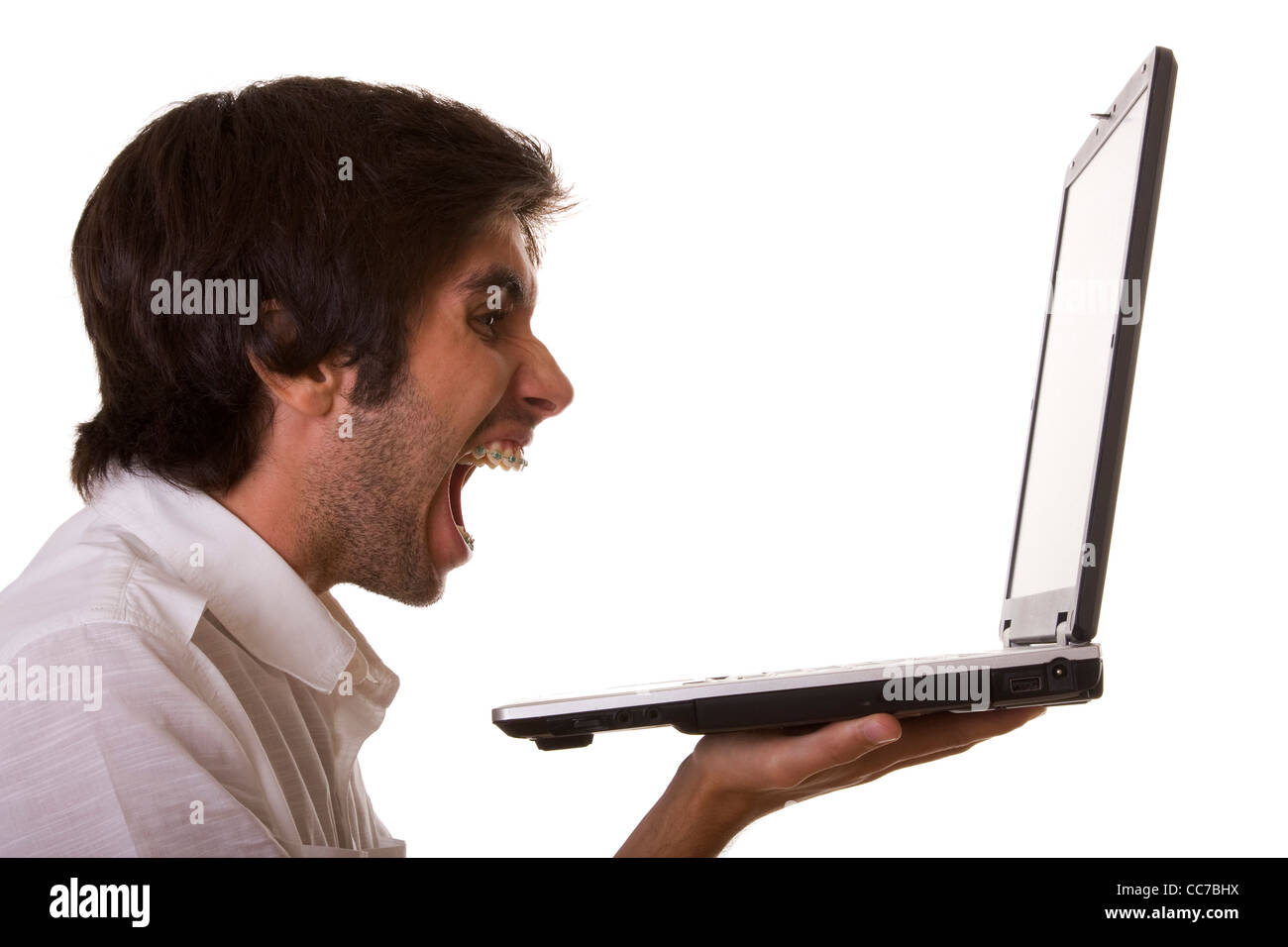 Screaming At Computer