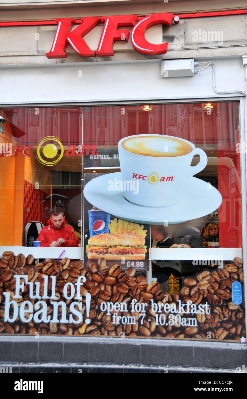 KFC breakfast coffee cappuccino coffee beans Stock Photo - Alamy