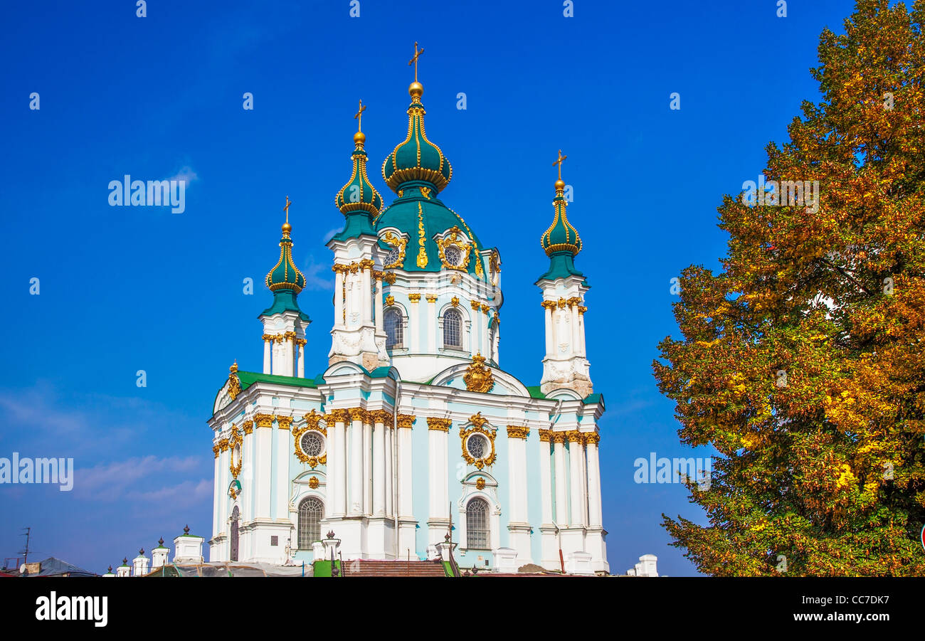 St Andrew's Church Podil Kiev, Ukraine Stock Photo - Alamy