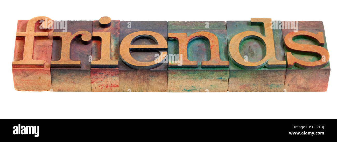 Friend word hi-res stock photography and images - Alamy