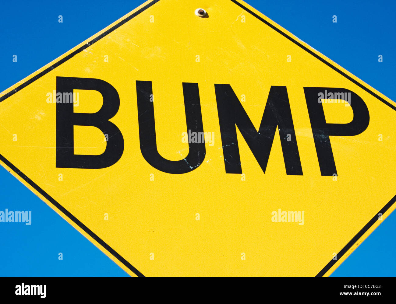 speed bump sign Stock Photo - Alamy