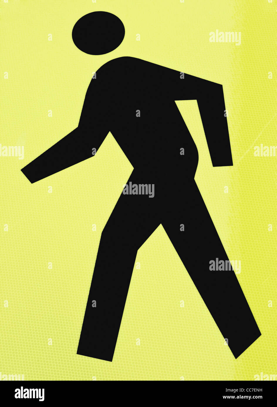 pedestrian crossing symbol on sign Stock Photo - Alamy
