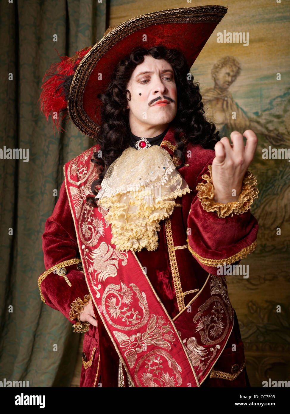 Actor dressed in old-fashioned costume on stage Stock Photo - Alamy