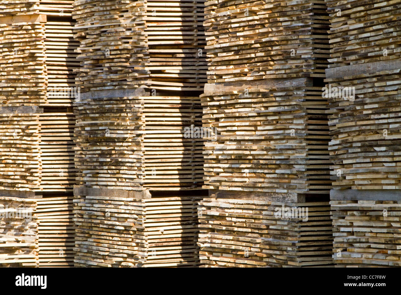 Stacks of lumber Stock Photo - Alamy