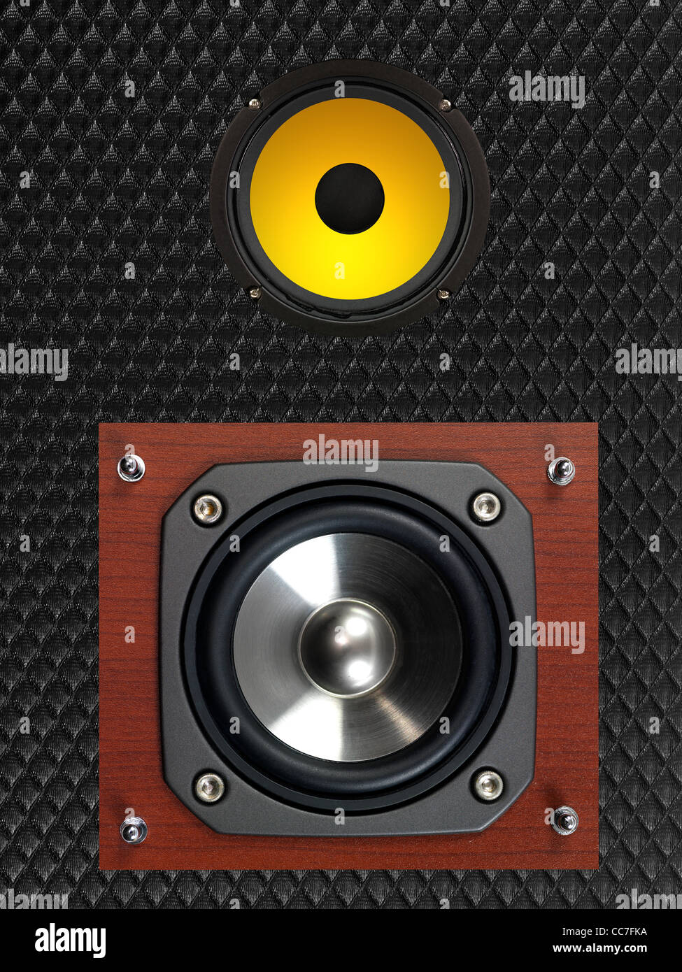 Stero speakers isolated against a solid background Stock Photo - Alamy