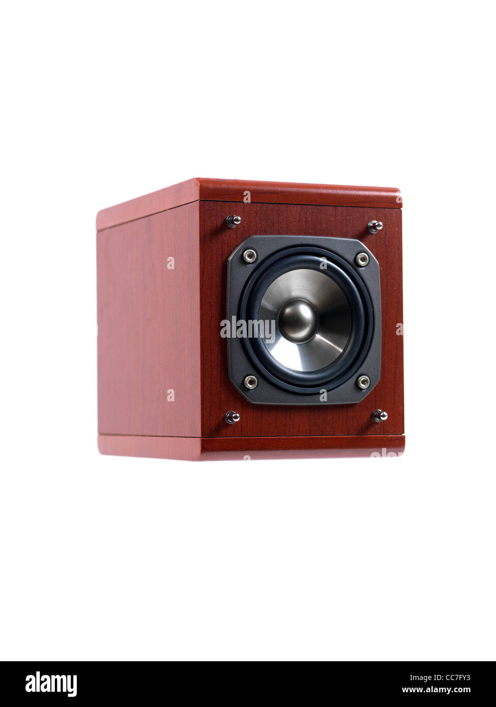 Stero speakers isolated against a solid background Stock Photo - Alamy