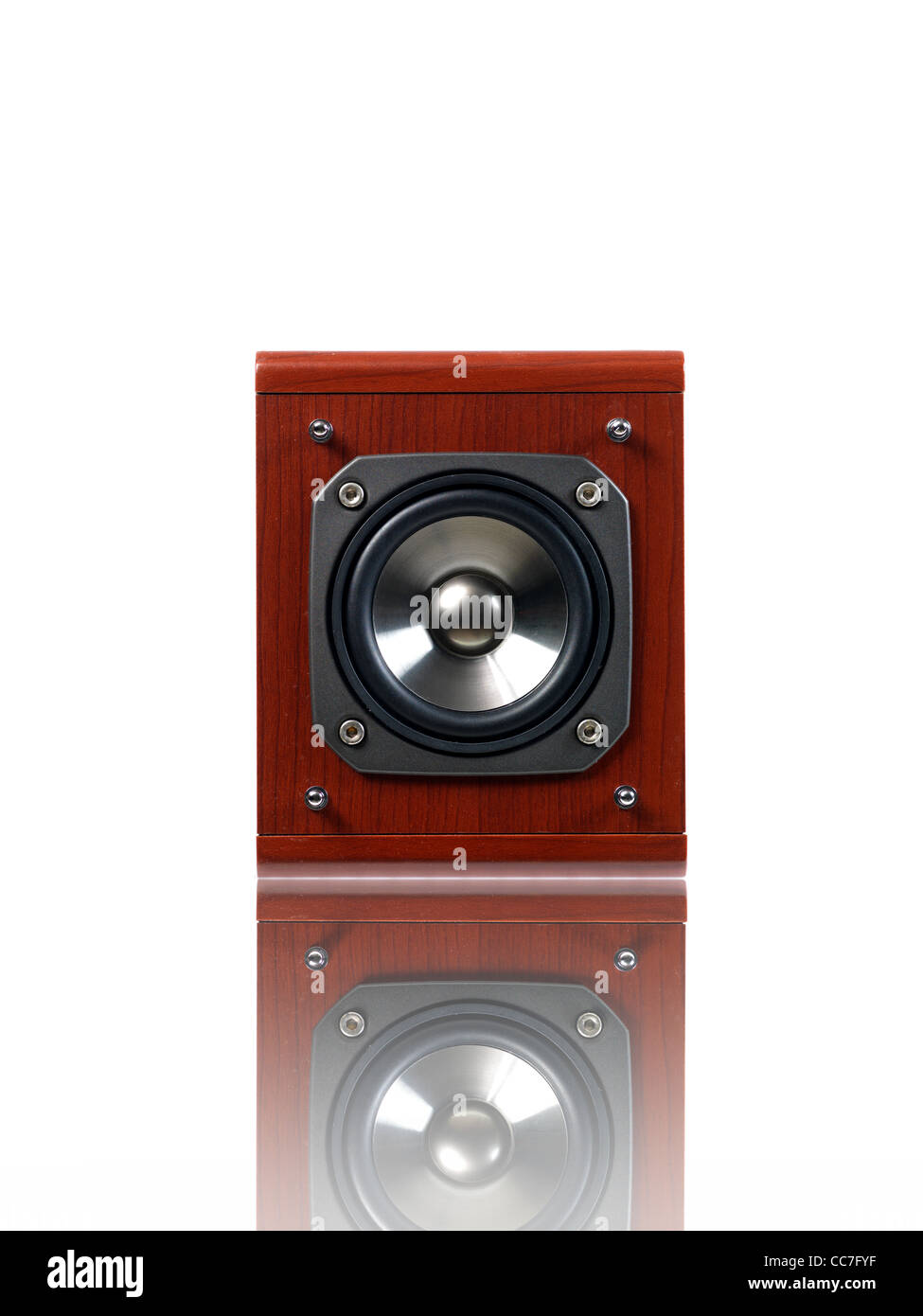 Stero speakers isolated against a solid background Stock Photo - Alamy