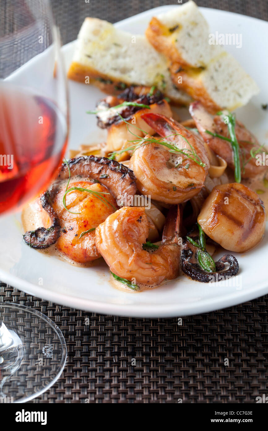 Close up of shrimp entree Stock Photo - Alamy