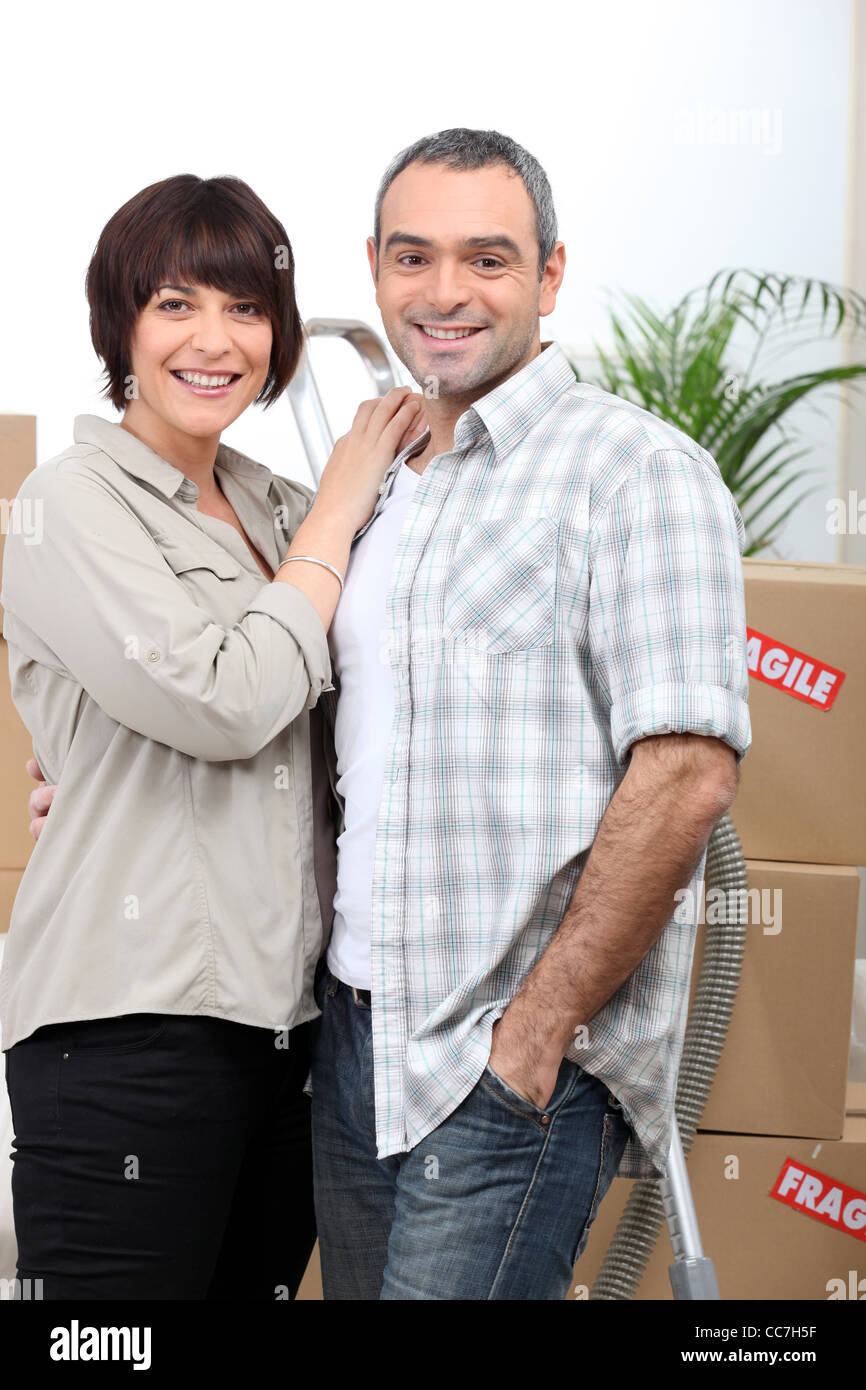 Pile of cartons hi-res stock photography and images - Alamy