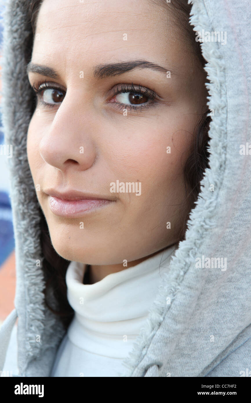 Wearing smooth hood hi-res stock photography and images - Alamy