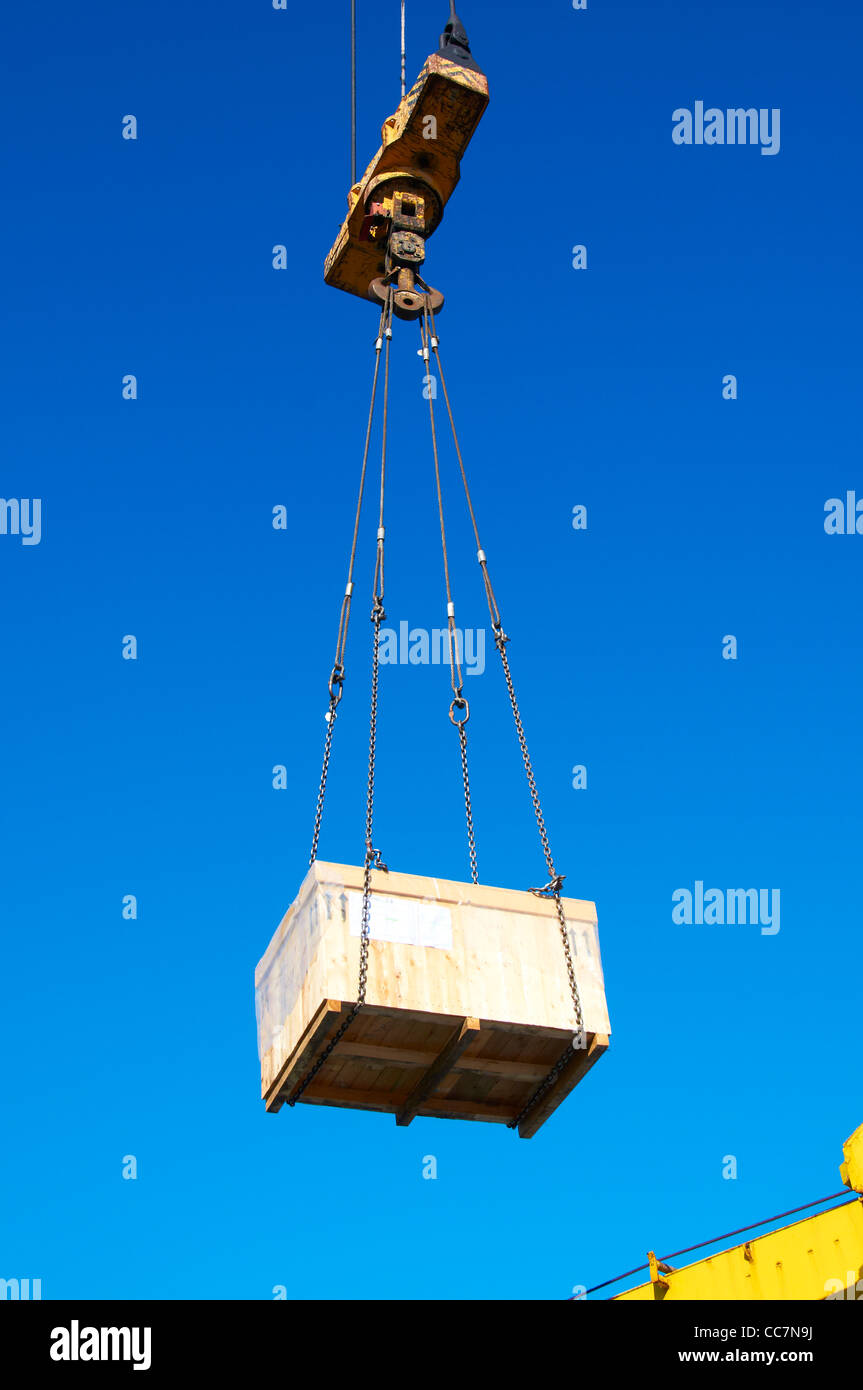 crane development dock iron lift machine machinery Stock Photo - Alamy