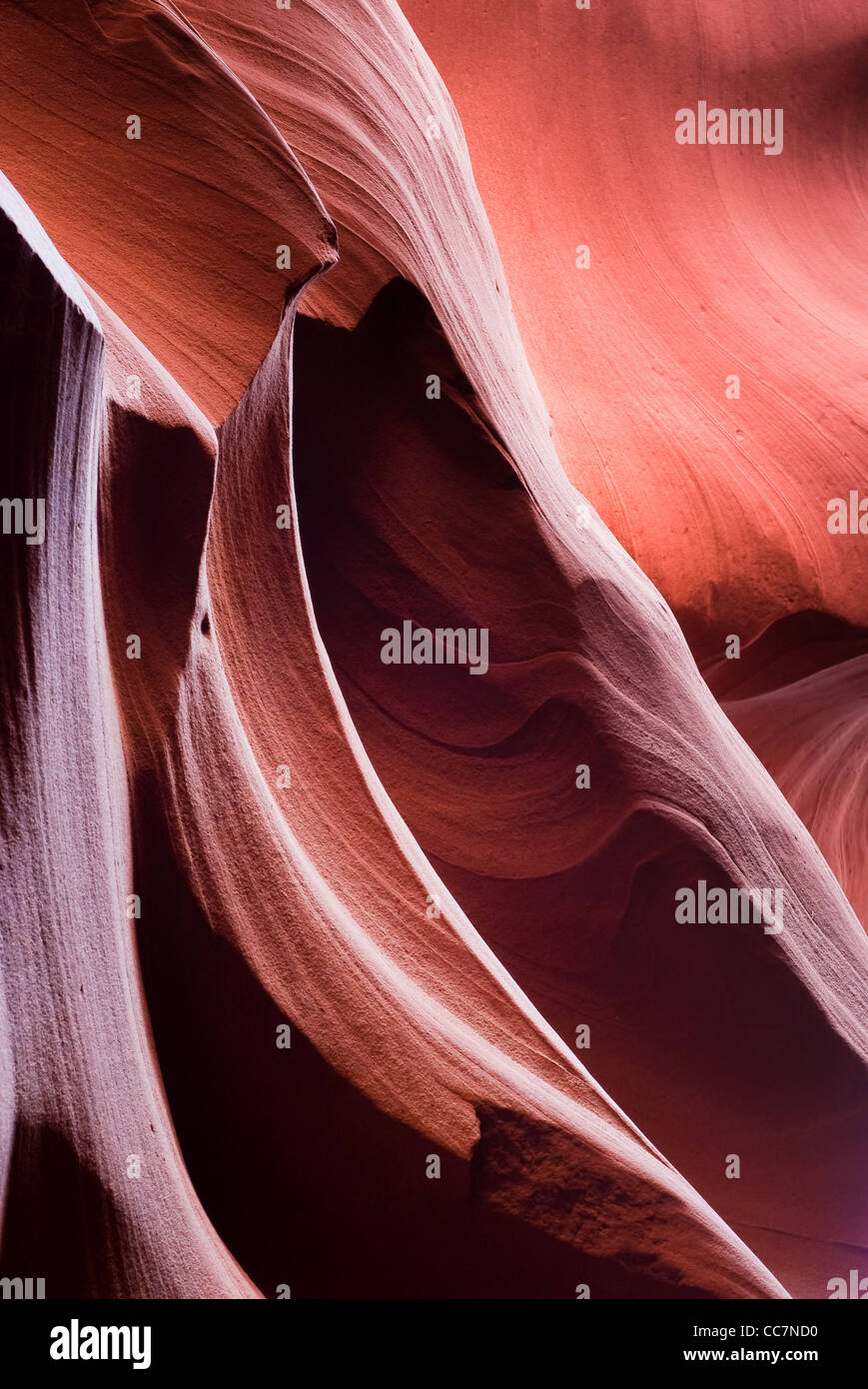 sandstone patterns in upper antelope canyon, page, arizona, usa Stock ...
