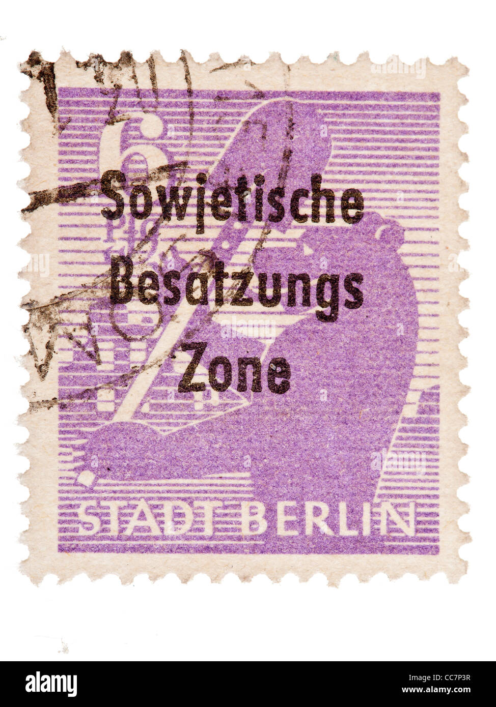 Postage stamp: Germany, Stadt Berlin/ Soviet Occupation Zone, 1948, 6 ...