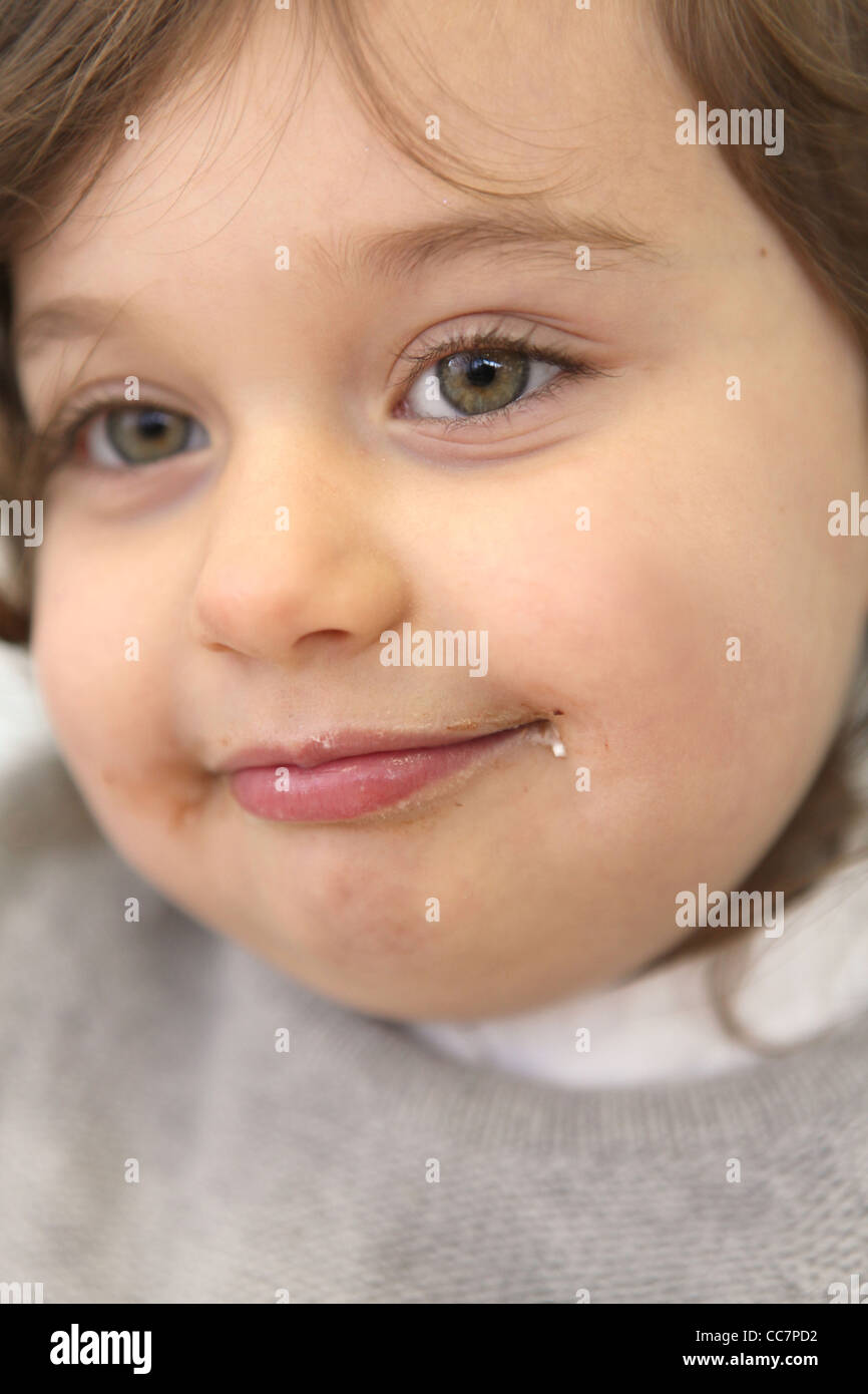 Close-up shot of little girl Stock Photo - Alamy