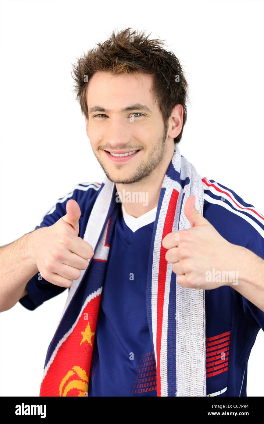 French football fan Stock Photo - Alamy