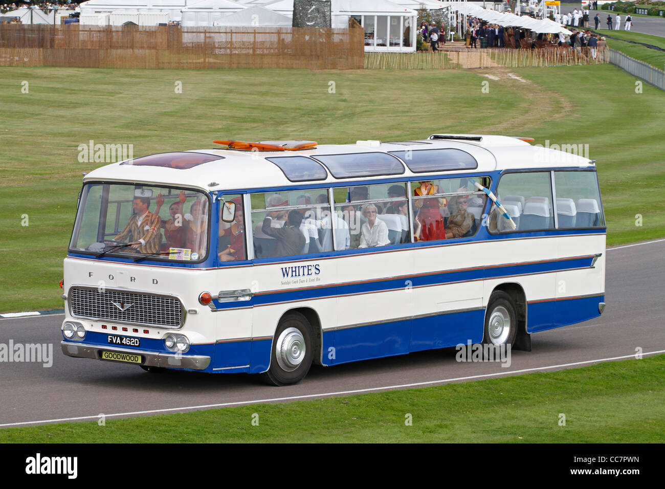 1966 Ford R192 "Duple Empress" coach at the 2011 Goodwood Revival ...