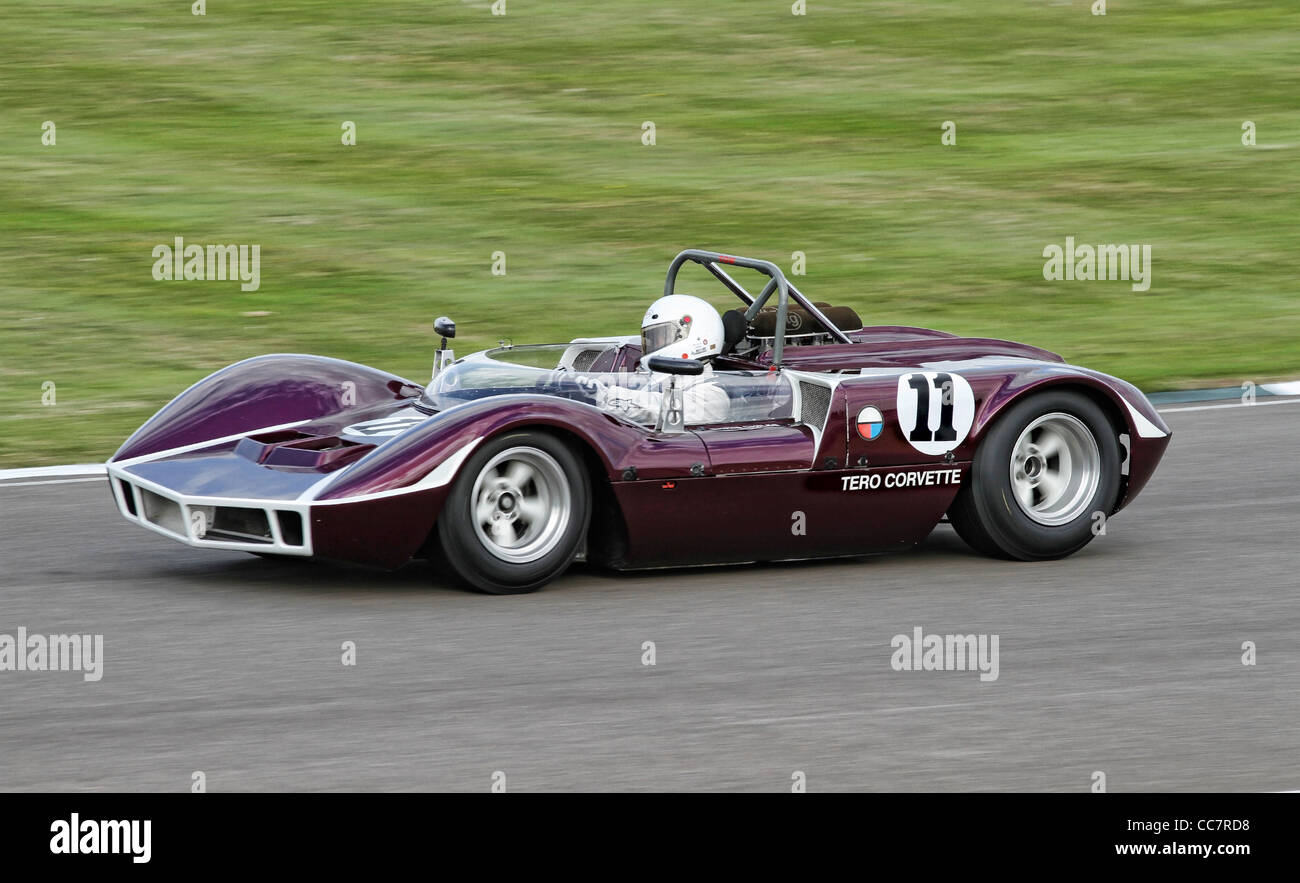 1965 Hamill-Chevrolet SR3 with driver Chris Chiles at the Goodwood ...