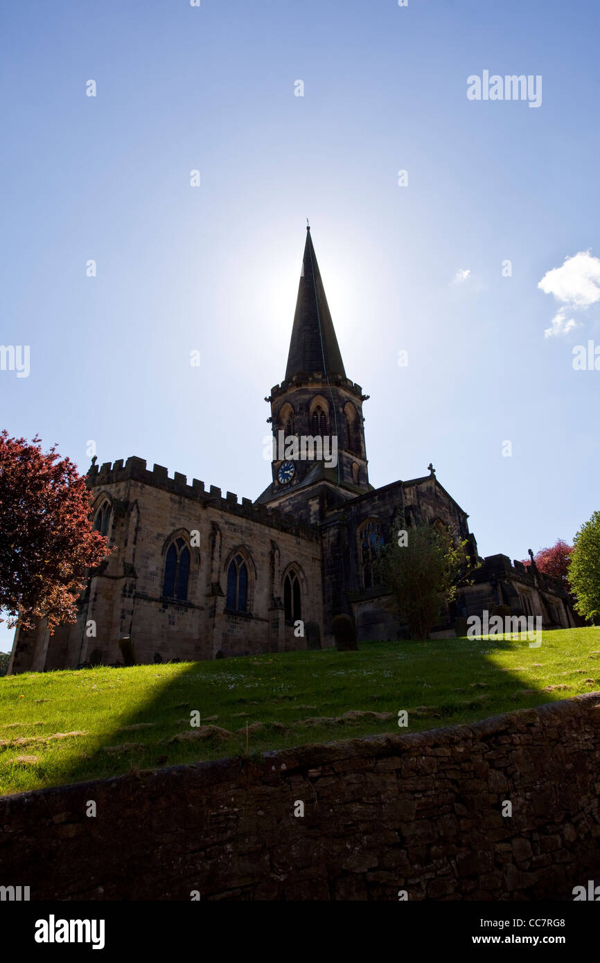 Bakewell Parish church Bakewell Peak District UK Stock Photo - Alamy