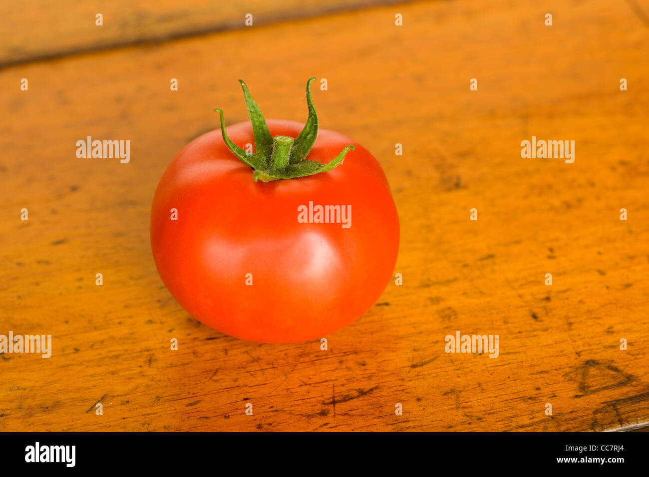 tomato on table Stock Photo - Alamy