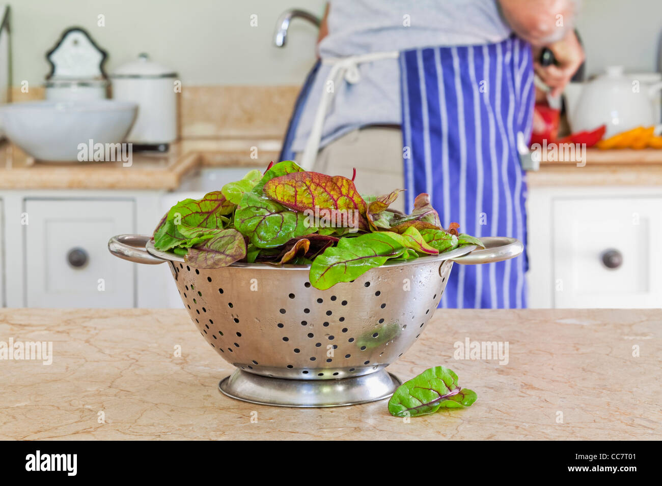 Man Cooking with Vegetables in Kitchen, Cape Town, Western Cape, South ...