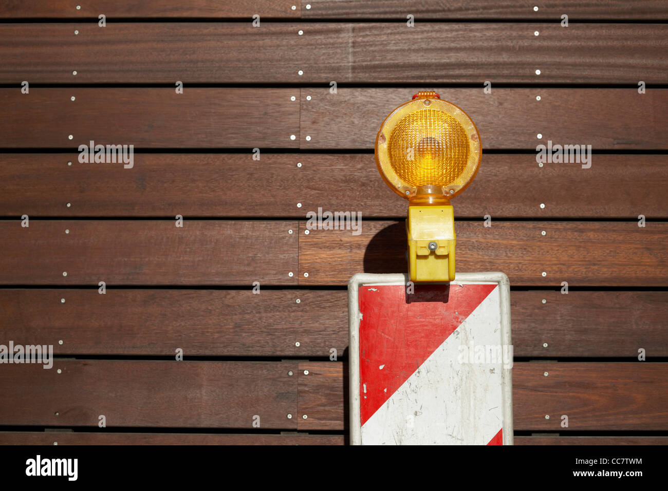Caution Sign at Construction Site, Hamburg, Germany Stock Photo - Alamy