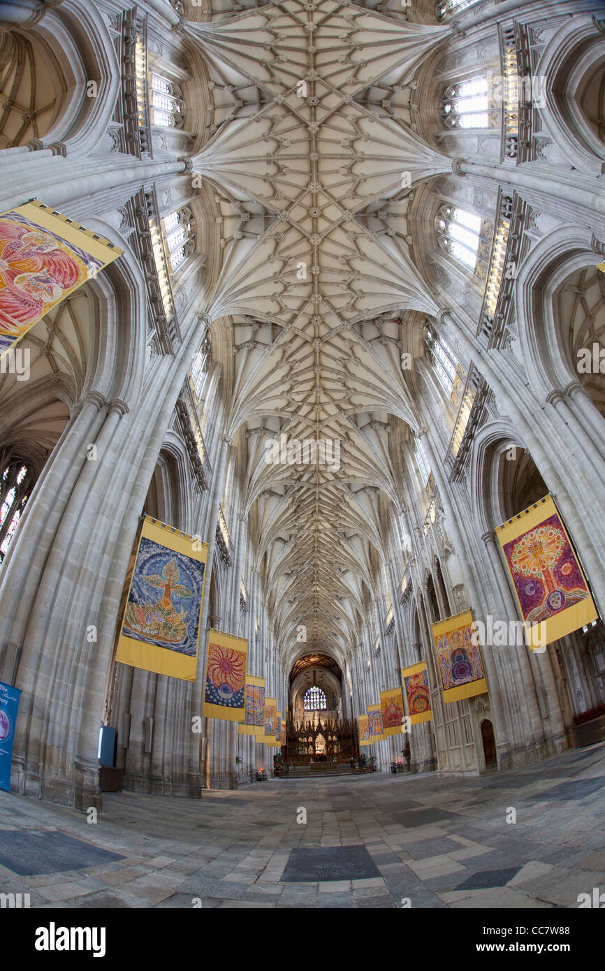 Nave winchester cathedral hi-res stock photography and images - Alamy