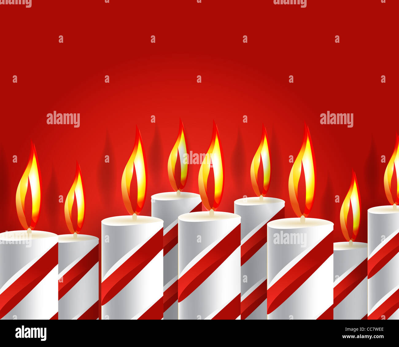 burning candle and shadow on red background Stock Photo - Alamy