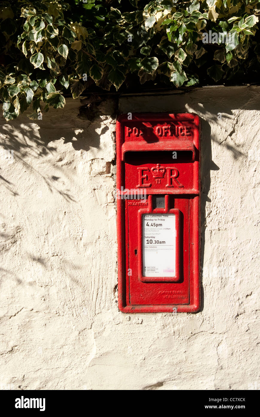 British mailbox embedded in a wall Stock Photo - Alamy