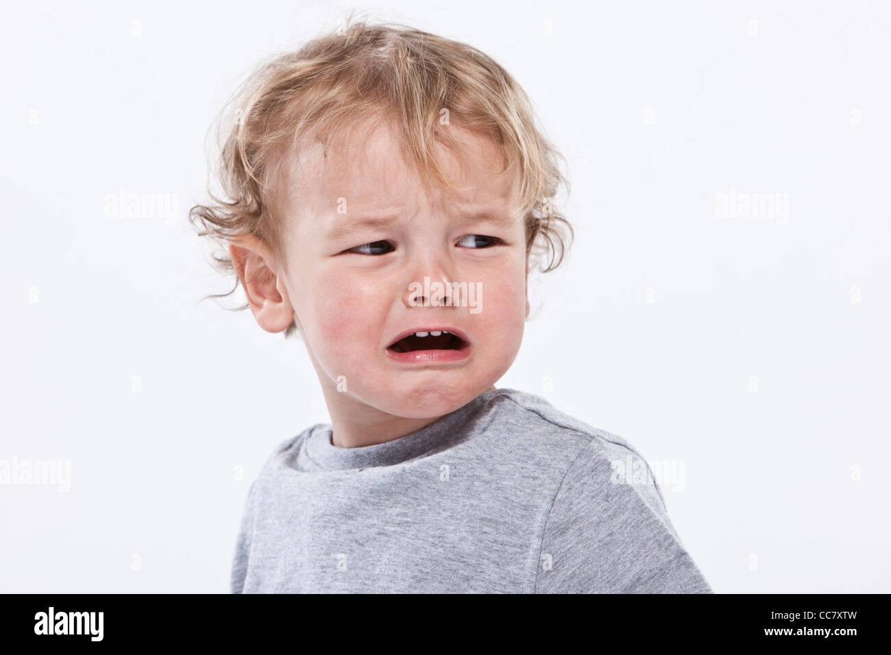 Portrait of Boy Crying Stock Photo - Alamy