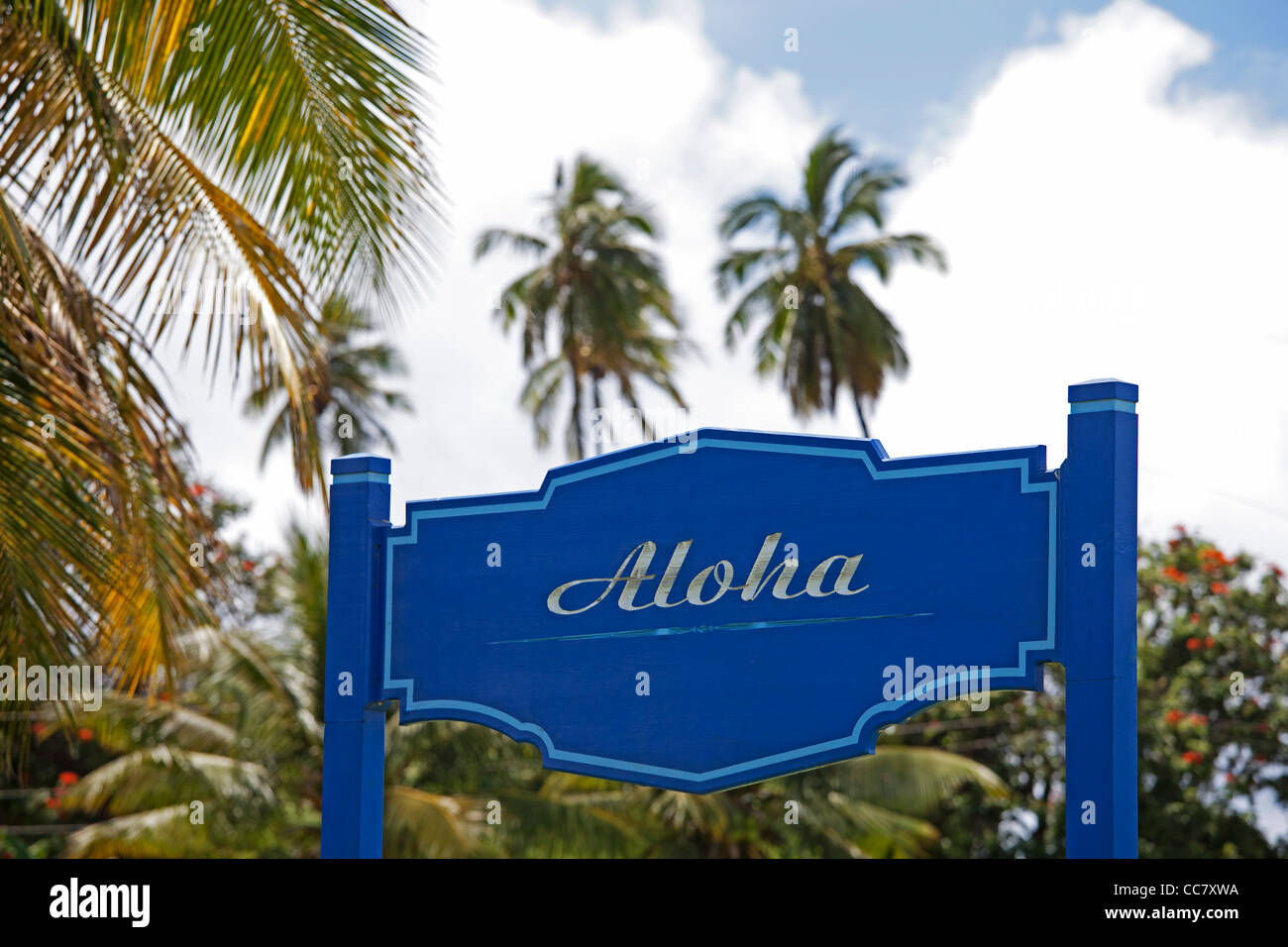 Welcome to hawaii sign hi-res stock photography and images - Alamy