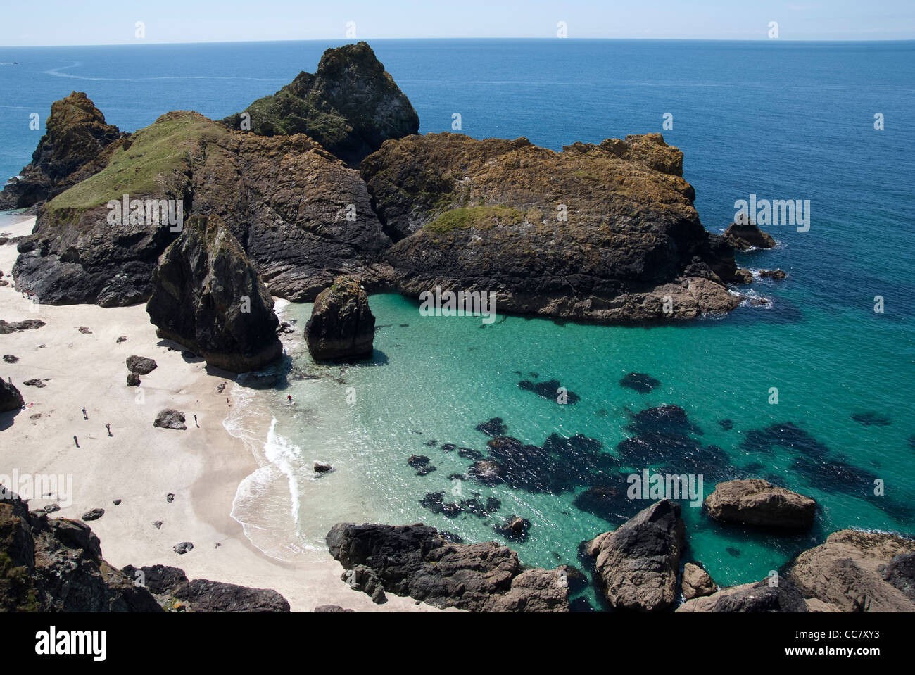 Rugged coast line in Cornwall, UK Stock Photo - Alamy