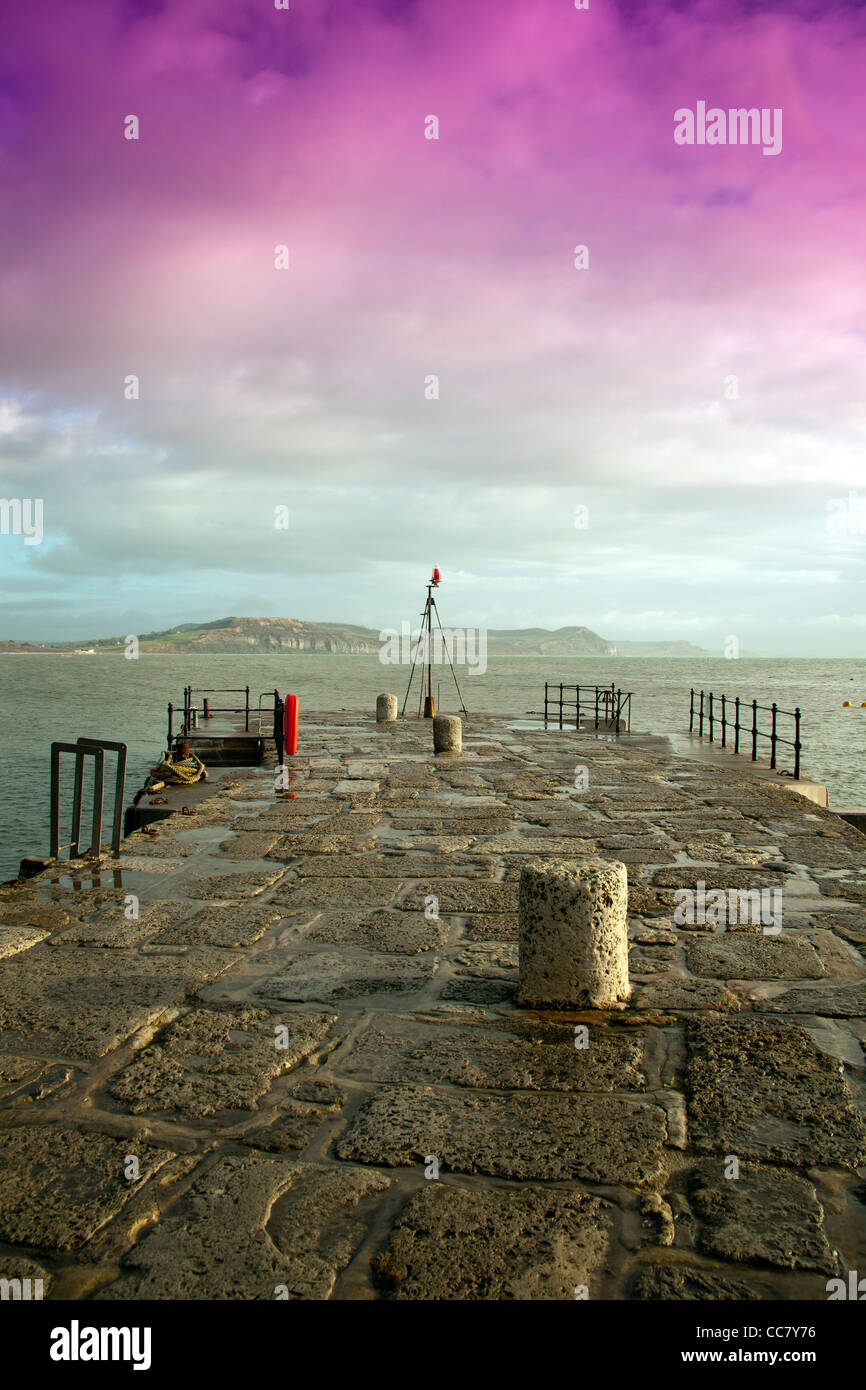 Breakwater harbour harbor light hi-res stock photography and images - Alamy