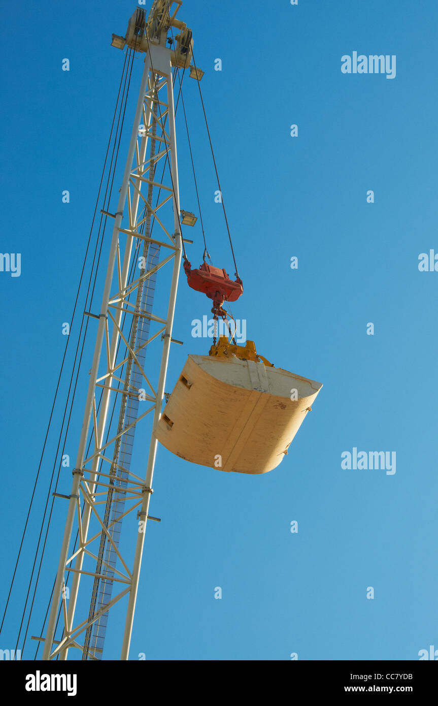 crane development dock iron lift machine machinery Stock Photo - Alamy