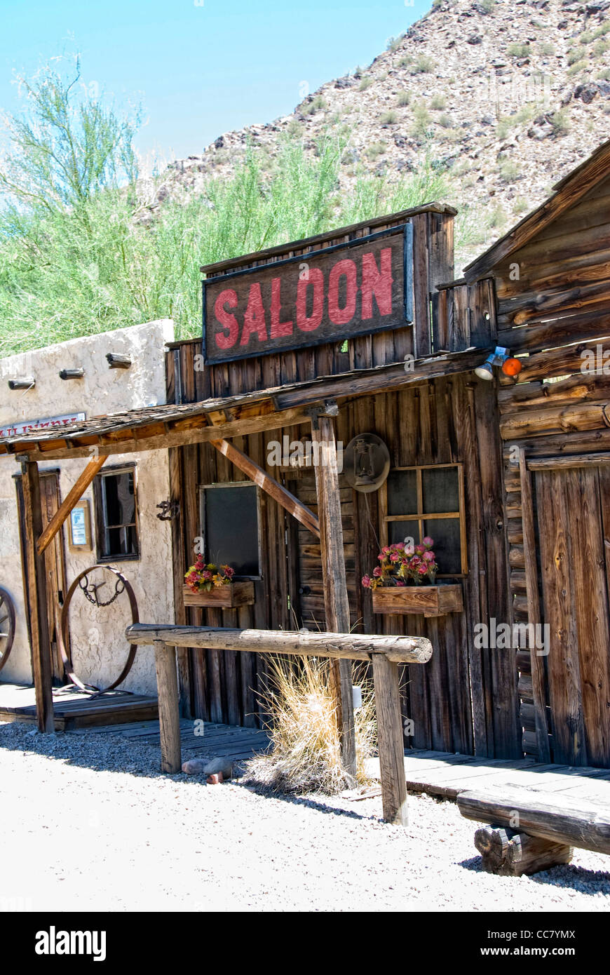 Old Saloon at Mummy Mountain in Scottsdale, Arizona Stock Photo - Alamy