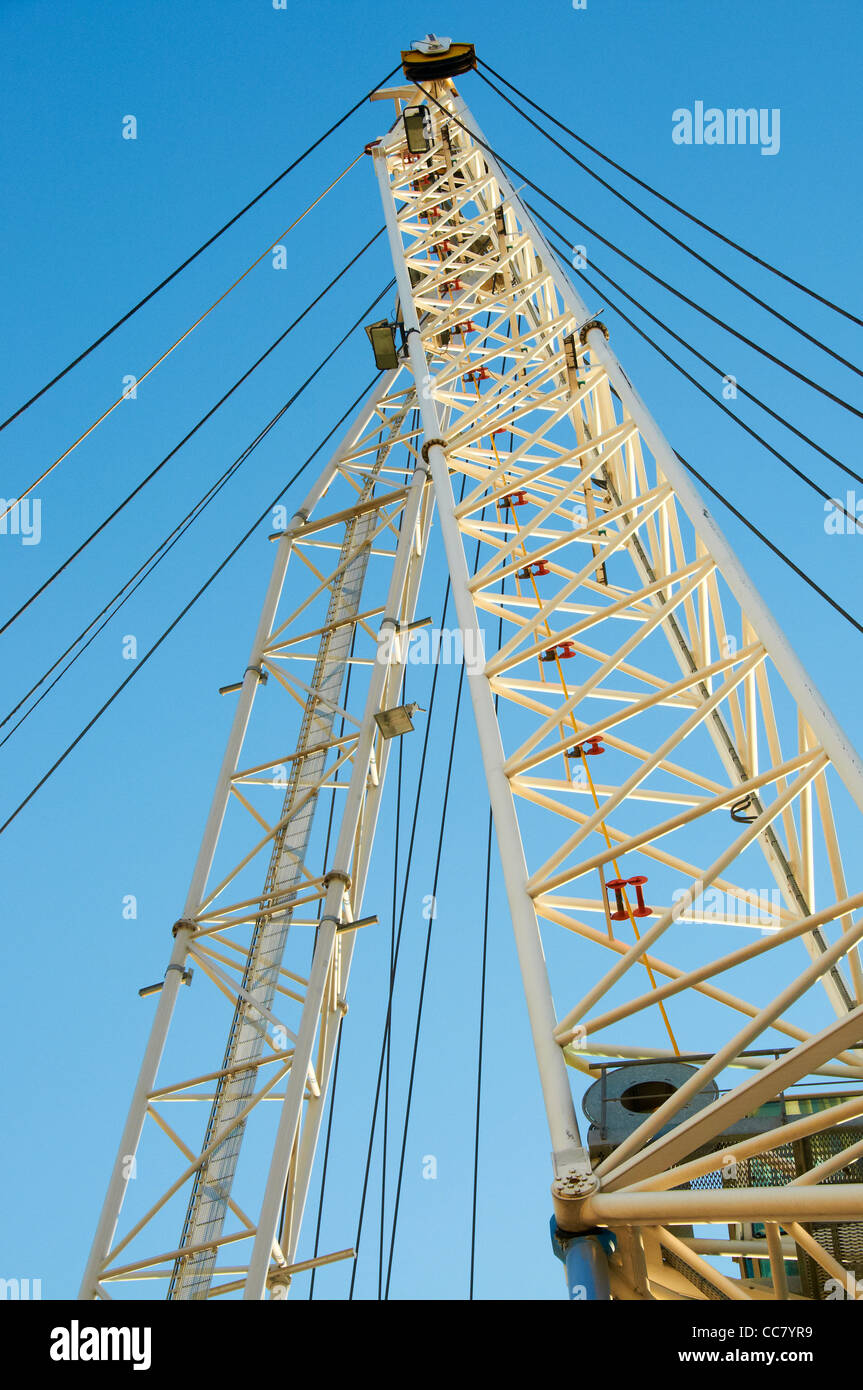 crane development dock iron lift machine machinery Stock Photo - Alamy