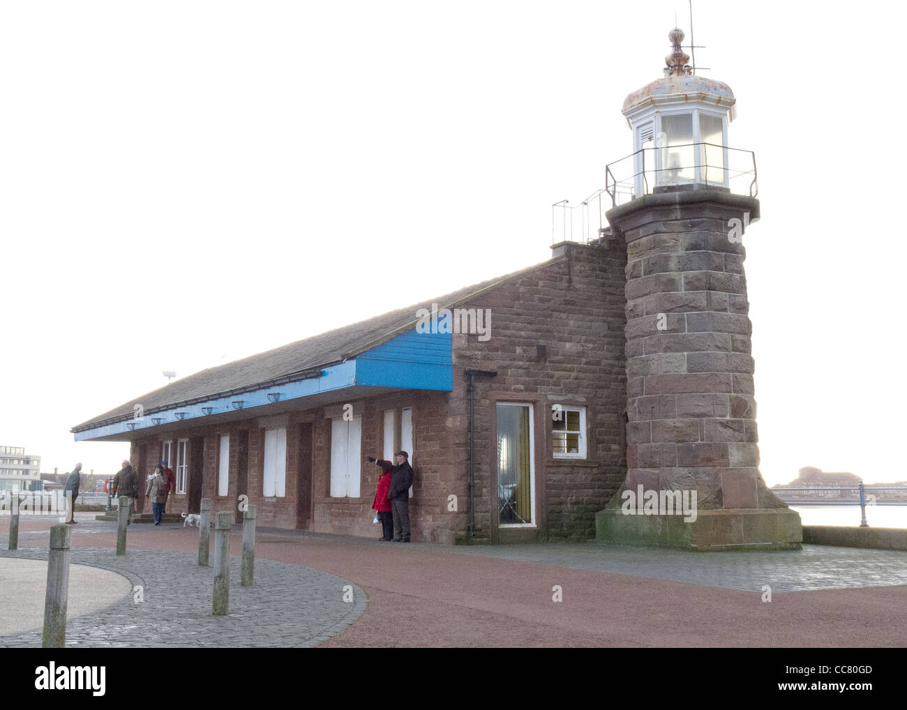 Stone jetty Morecambe Lancashire Stock Photo - Alamy