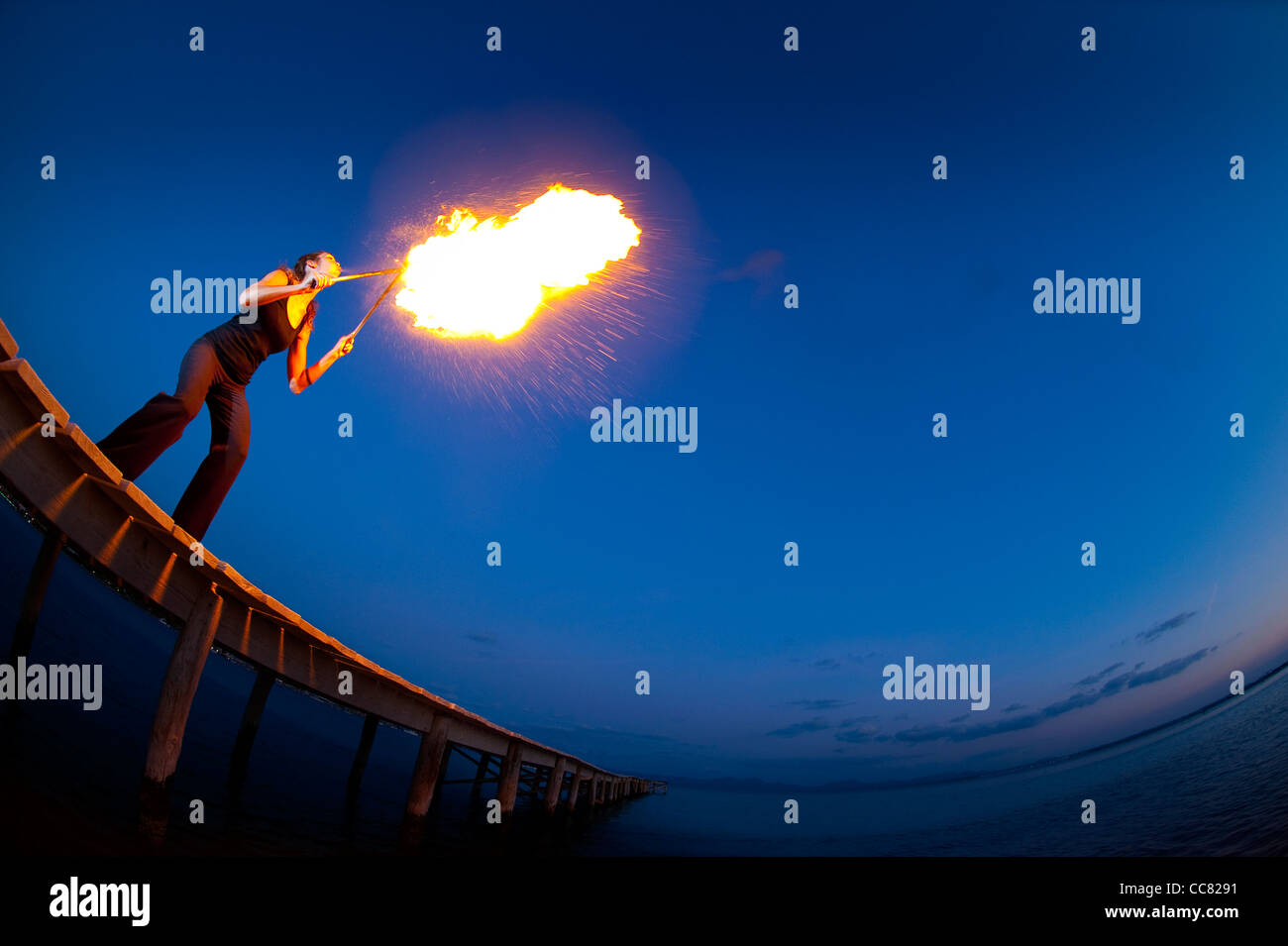 Female fire eater hi-res stock photography and images - Alamy