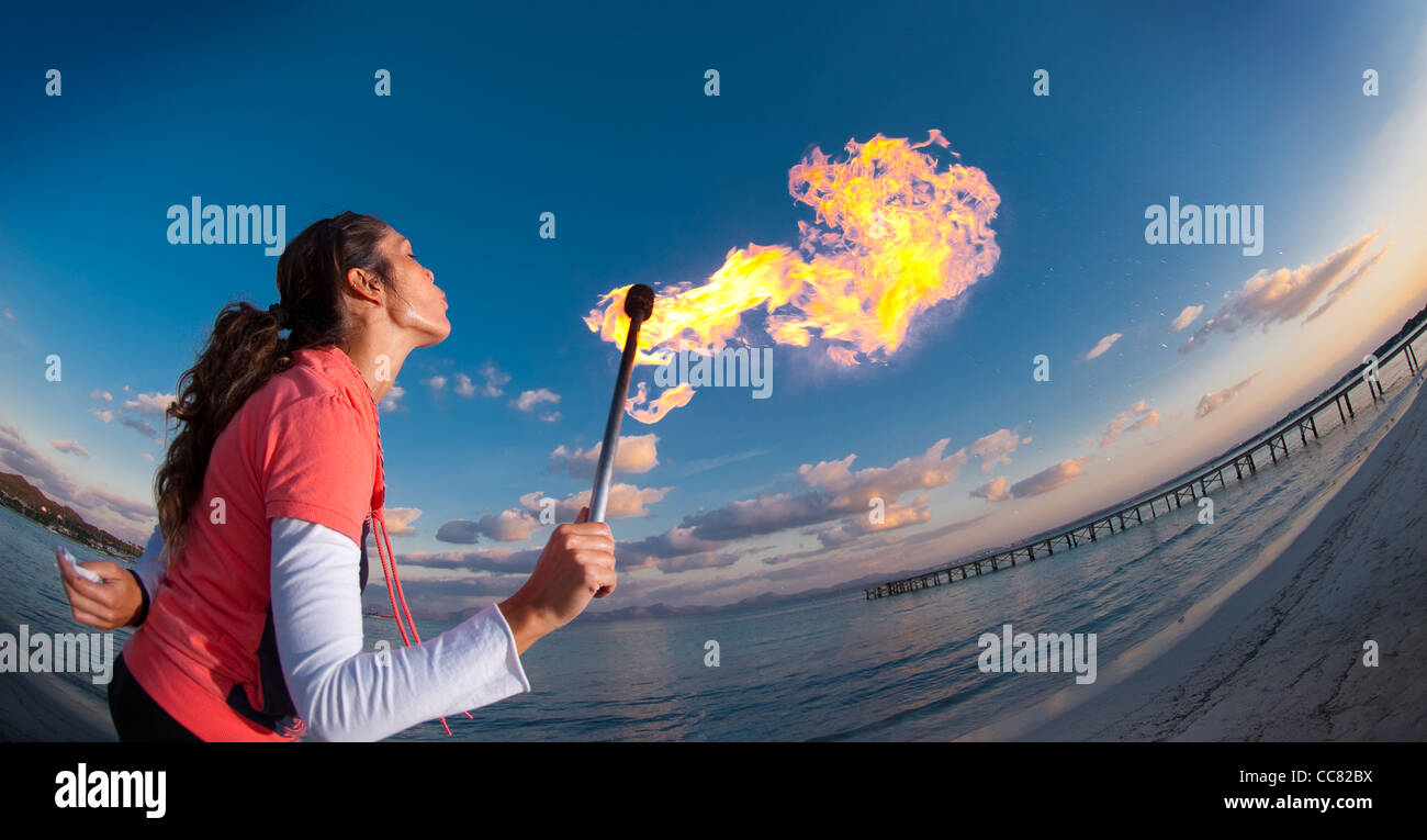 Female fire eater hi-res stock photography and images - Alamy