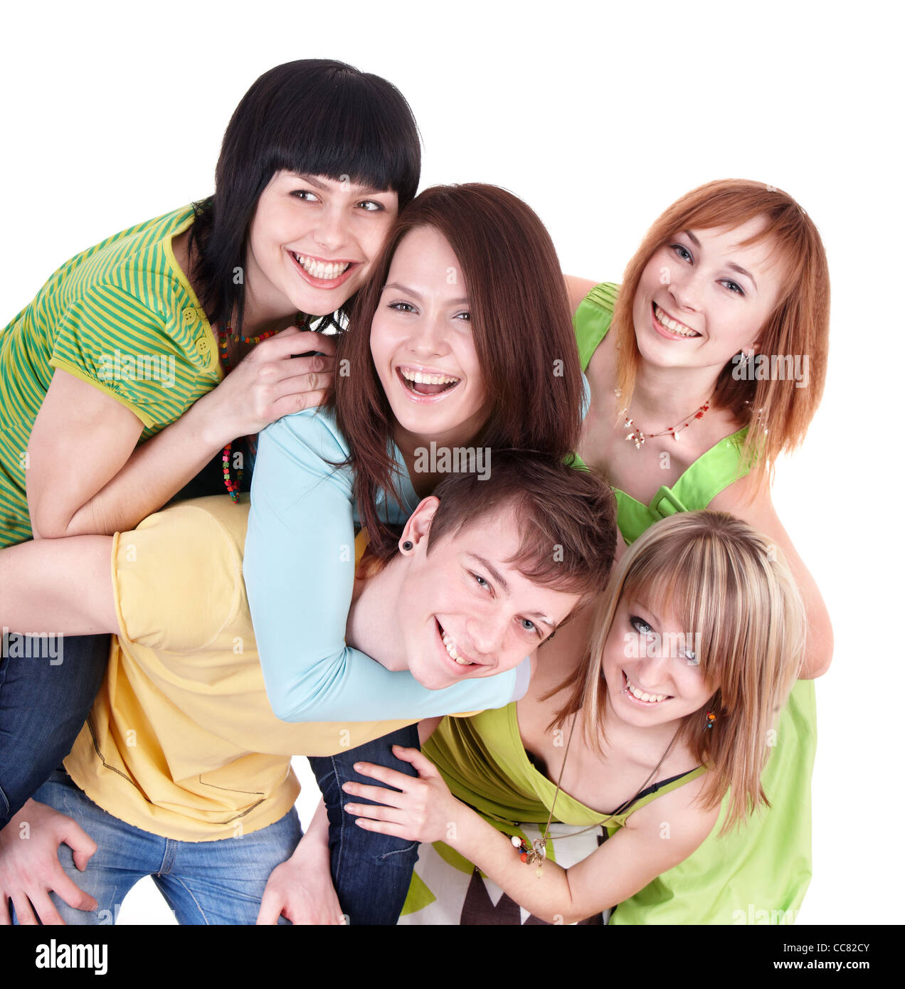 Group people of teenager Stock Photo - Alamy
