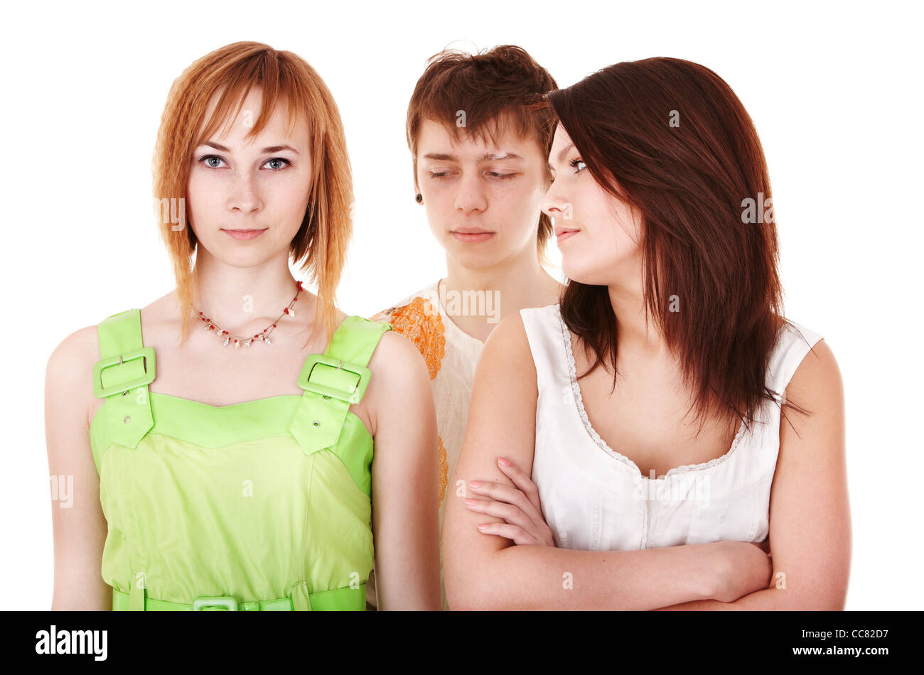 Group of people with teenager's problems Stock Photo - Alamy
