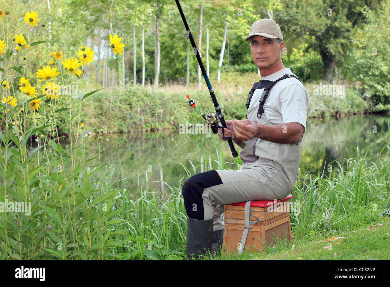 a man fishing Stock Photo - Alamy